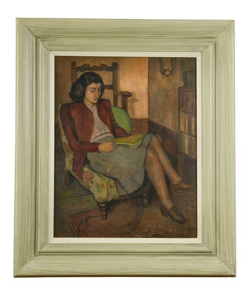 James Neal | Girl Reading (Circa 1940) | MutualArt