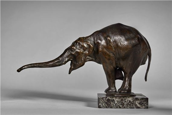 Rembrandt Bugatti | Éléphant Blanc Mendiant (Circa 1908) | MutualArt