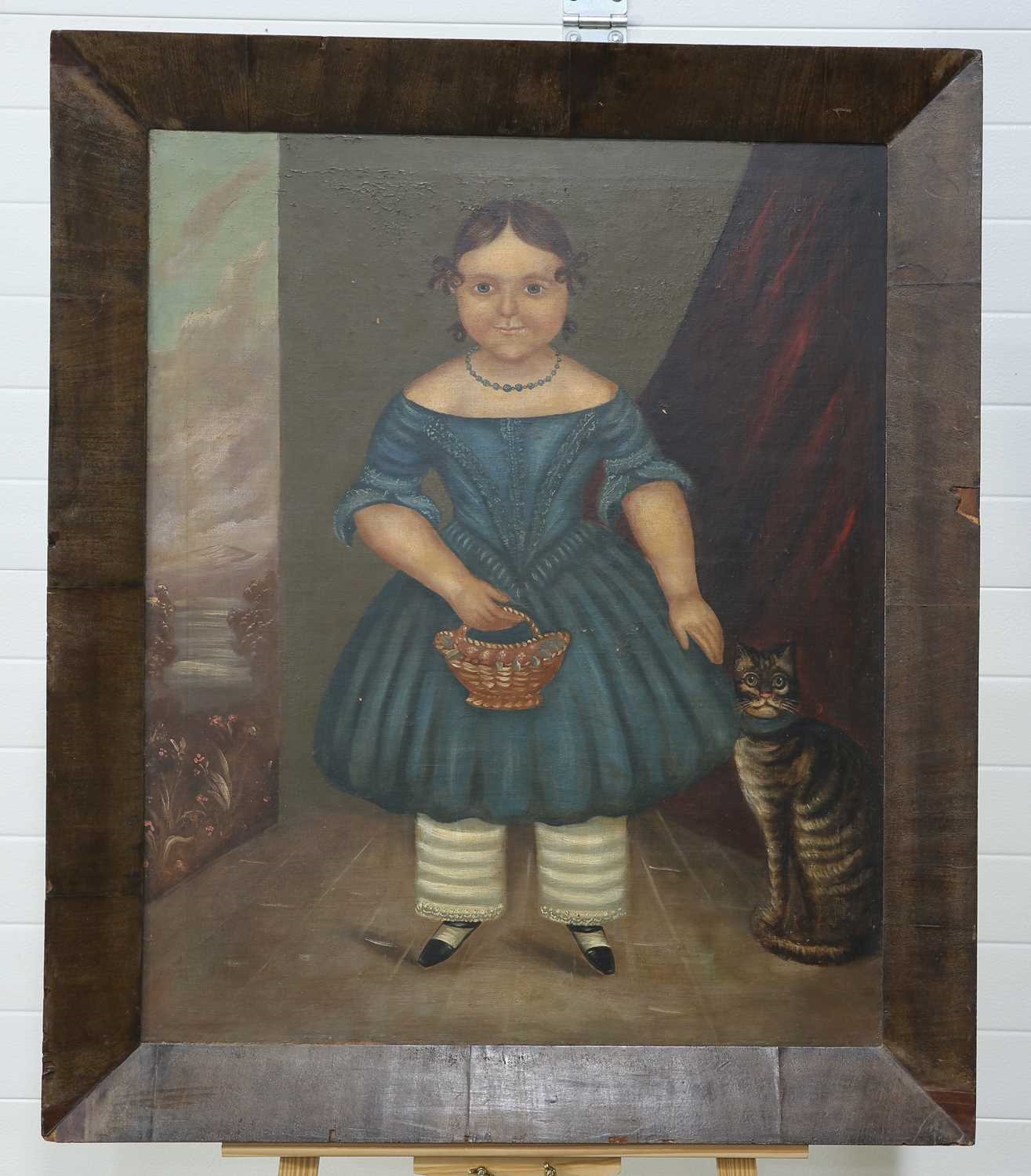 Joseph Whiting Stock | PORTRAIT OF A CHILD HOLDING A BASKET WITH HER ...