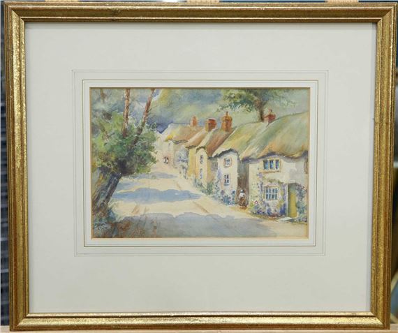 Arthur Spooner | A SUNNY VILLAGE STREET | MutualArt