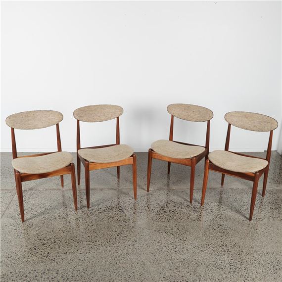 Hans J. Wegner | A Set Of Four Hans Wagner Style Dining Chairs¬ ...