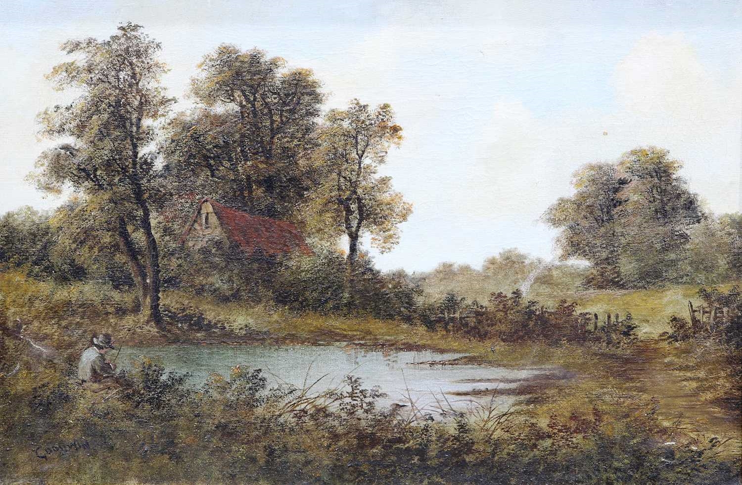 Goodwin | BOY FISHING BY A LAKE | MutualArt