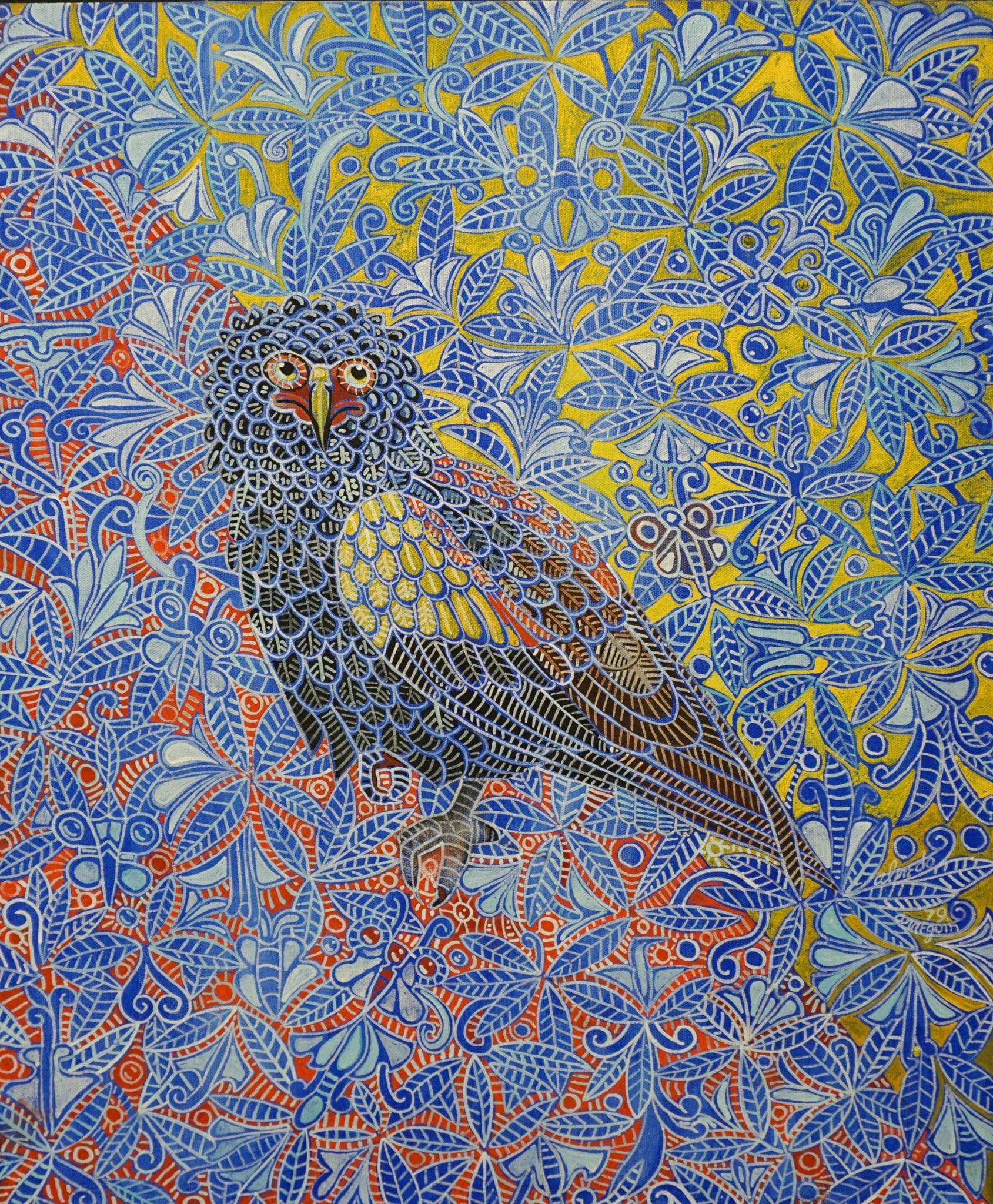 Alfredo Arreguin | Hawk in a Abstract Field | MutualArt