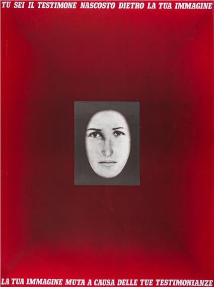 Vincenzo Agnetti | Tu sei il testimone nascosto dietro la tua immagine ...