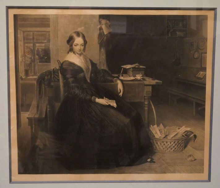 Richard Redgrave | and engraved by William GILLER Woman reading a bad ...