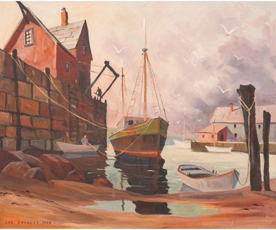 Lee Everett | LEE EVERETT OIL ON CANVAS (1953) | MutualArt