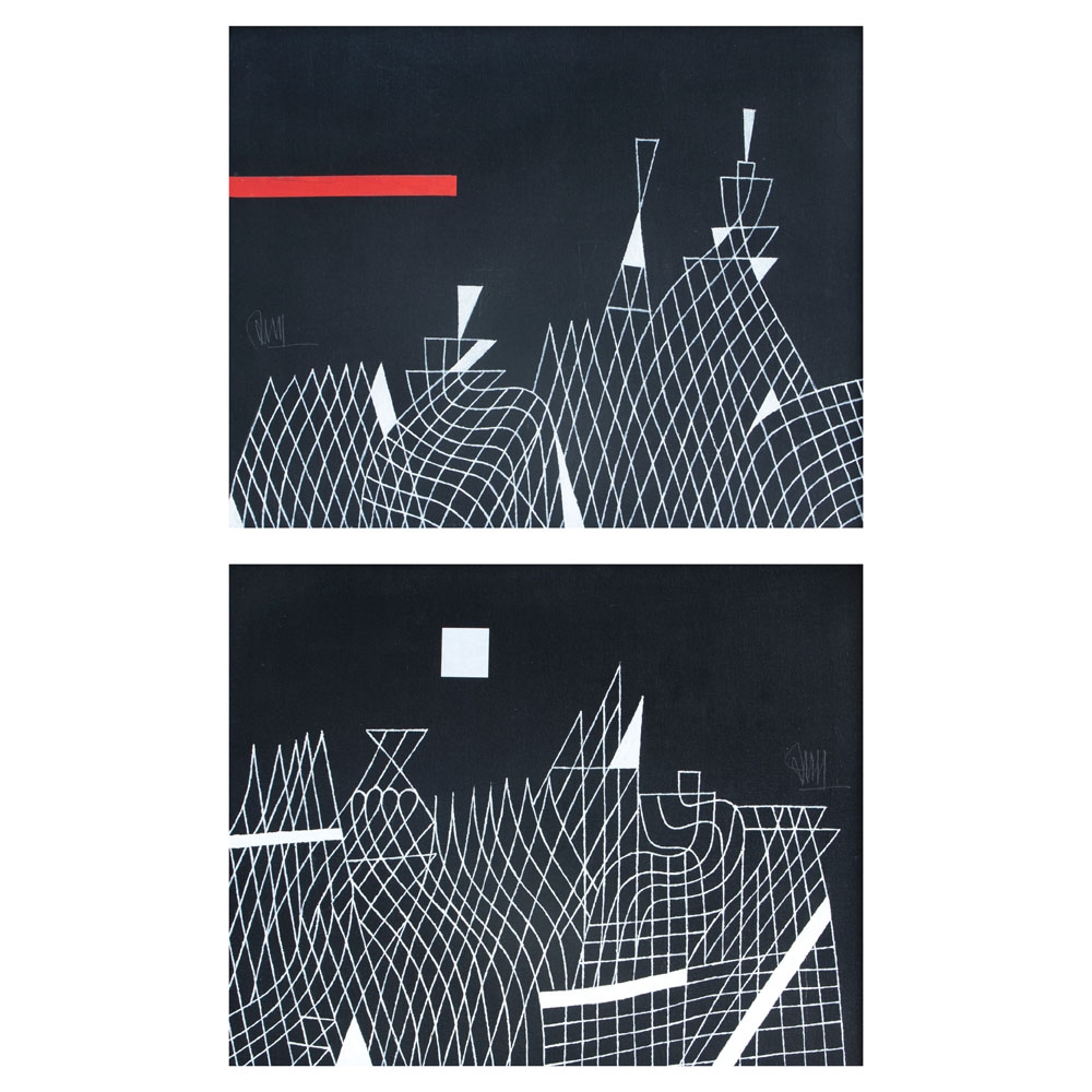 Arturo Luz | a) Rajasthani Templesb) Night in Rajasthan | MutualArt