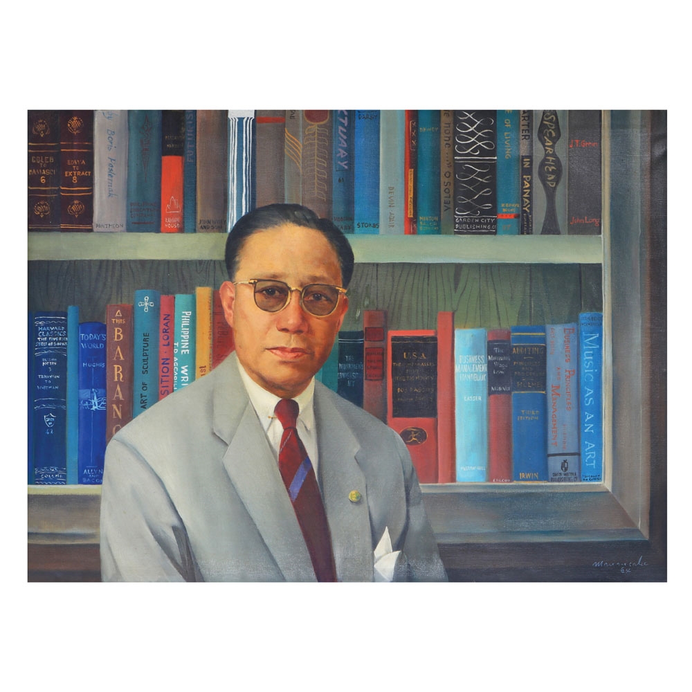 Vicente Manansala | Portrait of Quirino Catipon Manalo (1964) | MutualArt