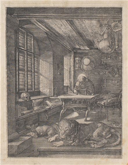 Albrecht Dürer | Saint Jerome in his Study (1514) | MutualArt