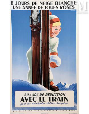 Roland Hugon | 8 Jours de Neige Blanche avec le Train (1956) | MutualArt