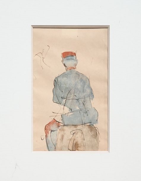 Charles Gir | Charles Félix GIR (1883-1941) Three drawings Soldier ...