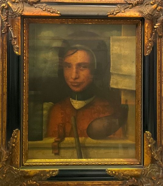 Olivier Mattei | Olivier MATTEI Tribute to the Mona Lisa, 95 Oil on ...