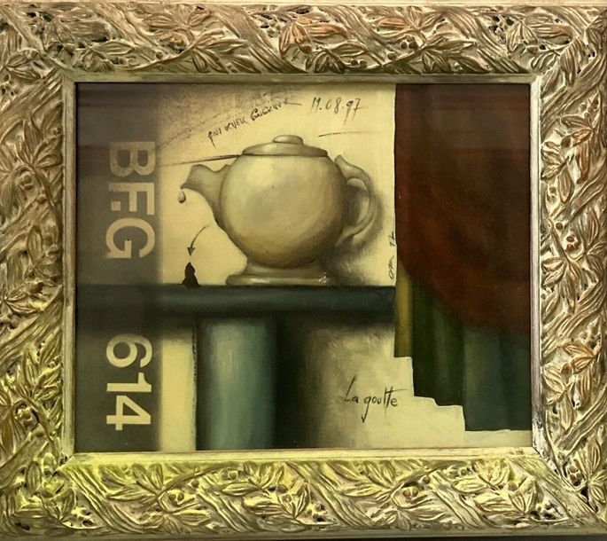 Olivier Mattei | Olivier MATTEI LA goutte, 1997 Oil on canvas Signed ...