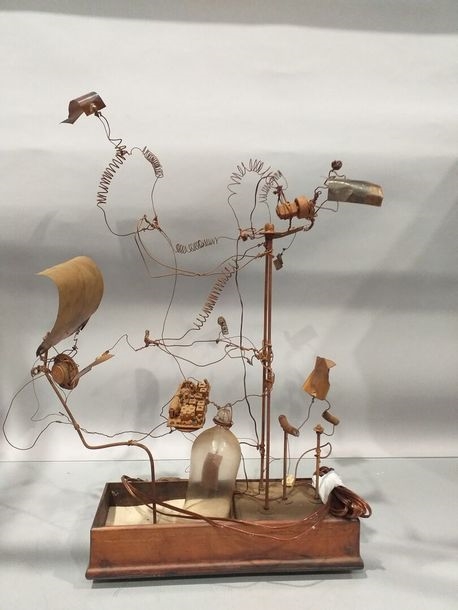 Olivier Mattei | Olivier MATTEI Animated sculpture Assembly glass metal ...