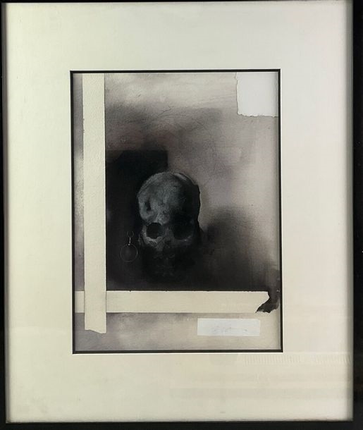 Olivier Mattei | Olivier MATTEI Vanity Charcoal, gouache and collage on ...