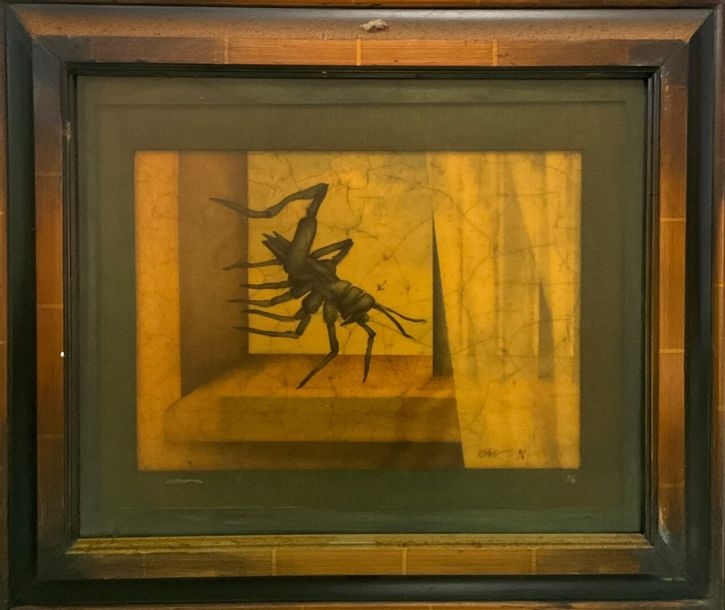 Olivier Mattei | Olivier MATTEI Surrealist insect, 1995 Oil on canvas ...