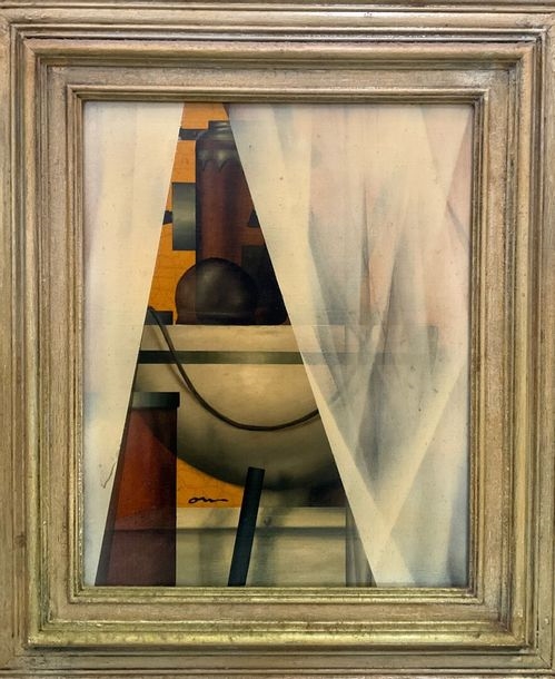 Olivier Mattei | Olivier MATTEI Surrealist composition with a curtain ...