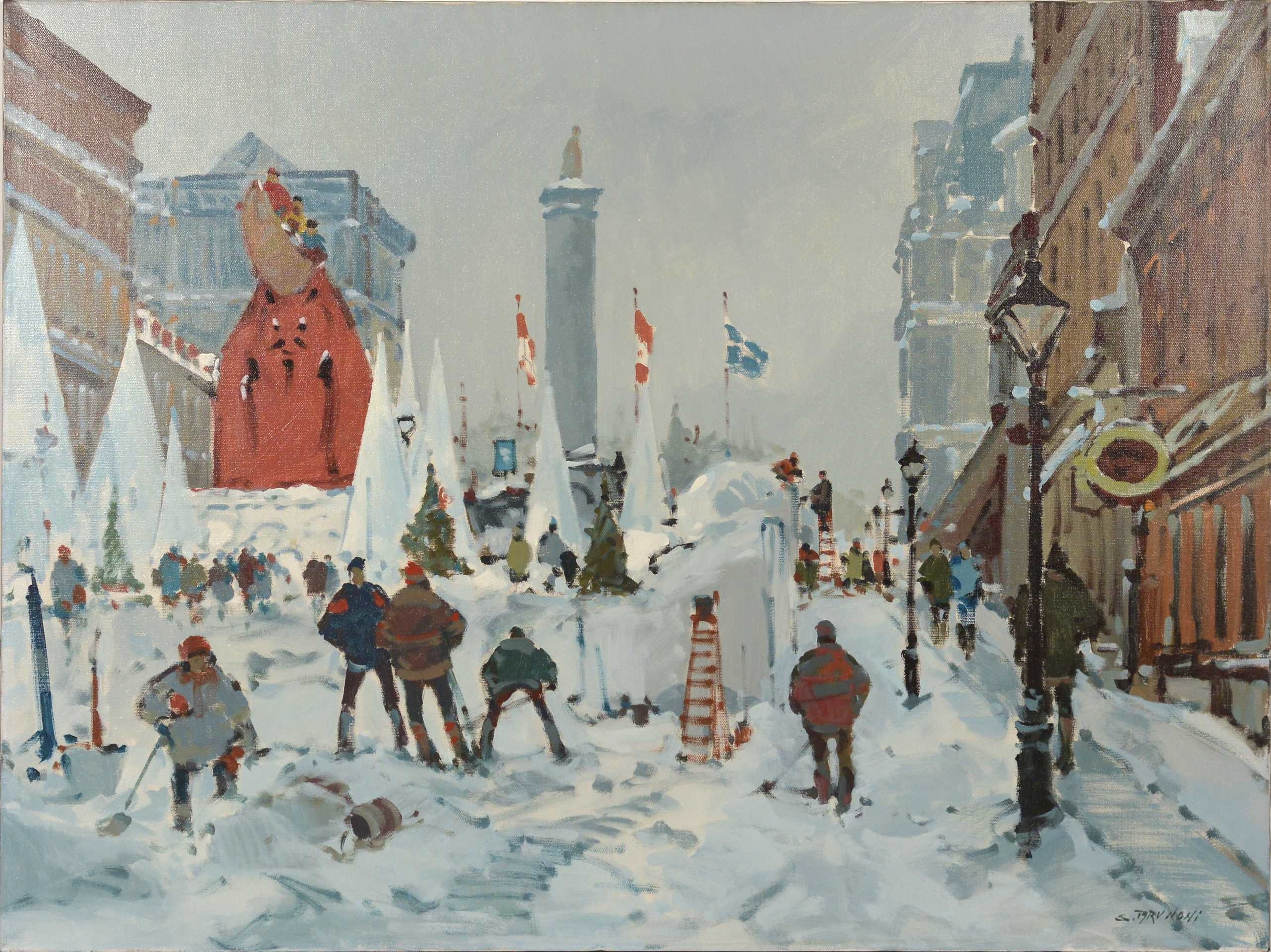 Serge Brunoni | La fête des neiges, Montréal, Place Jacques Cartier ...