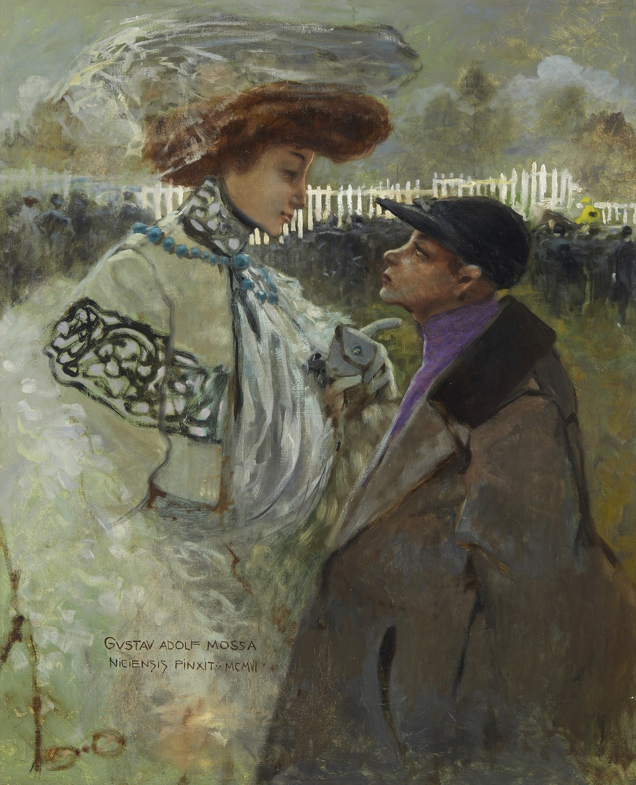 Gustave Adolphe Mossa | The ephebe and the tarasque (1902) | MutualArt