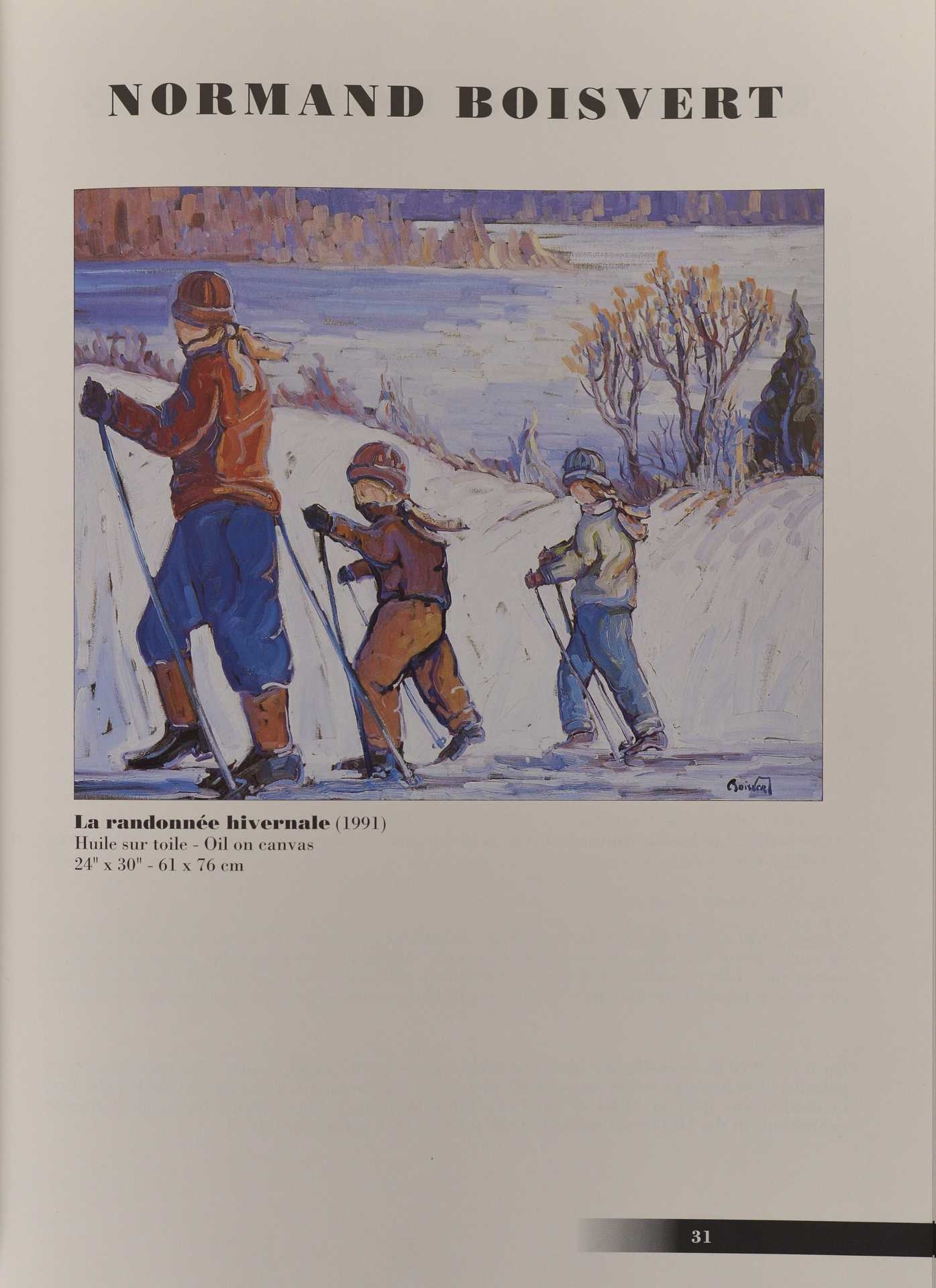Normand Boisvert | La randonnée hivernale (1991) | MutualArt