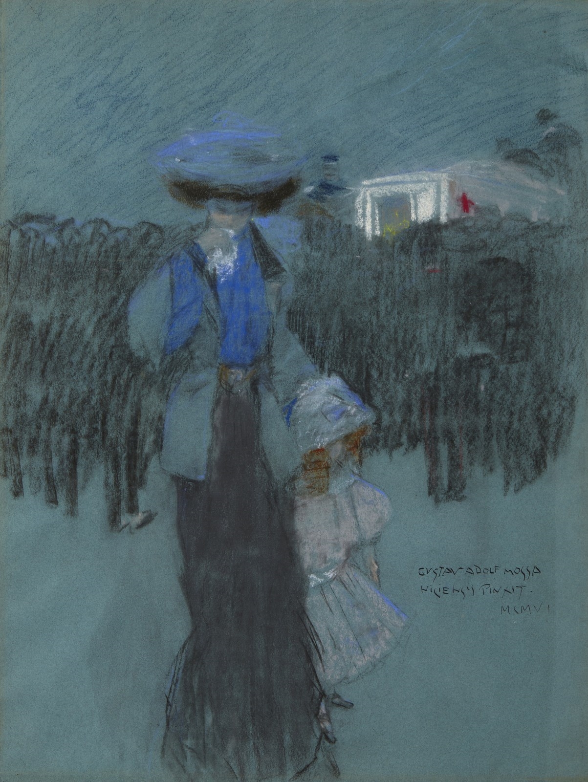 Gustave Adolphe Mossa | The ambulance (1985) | MutualArt