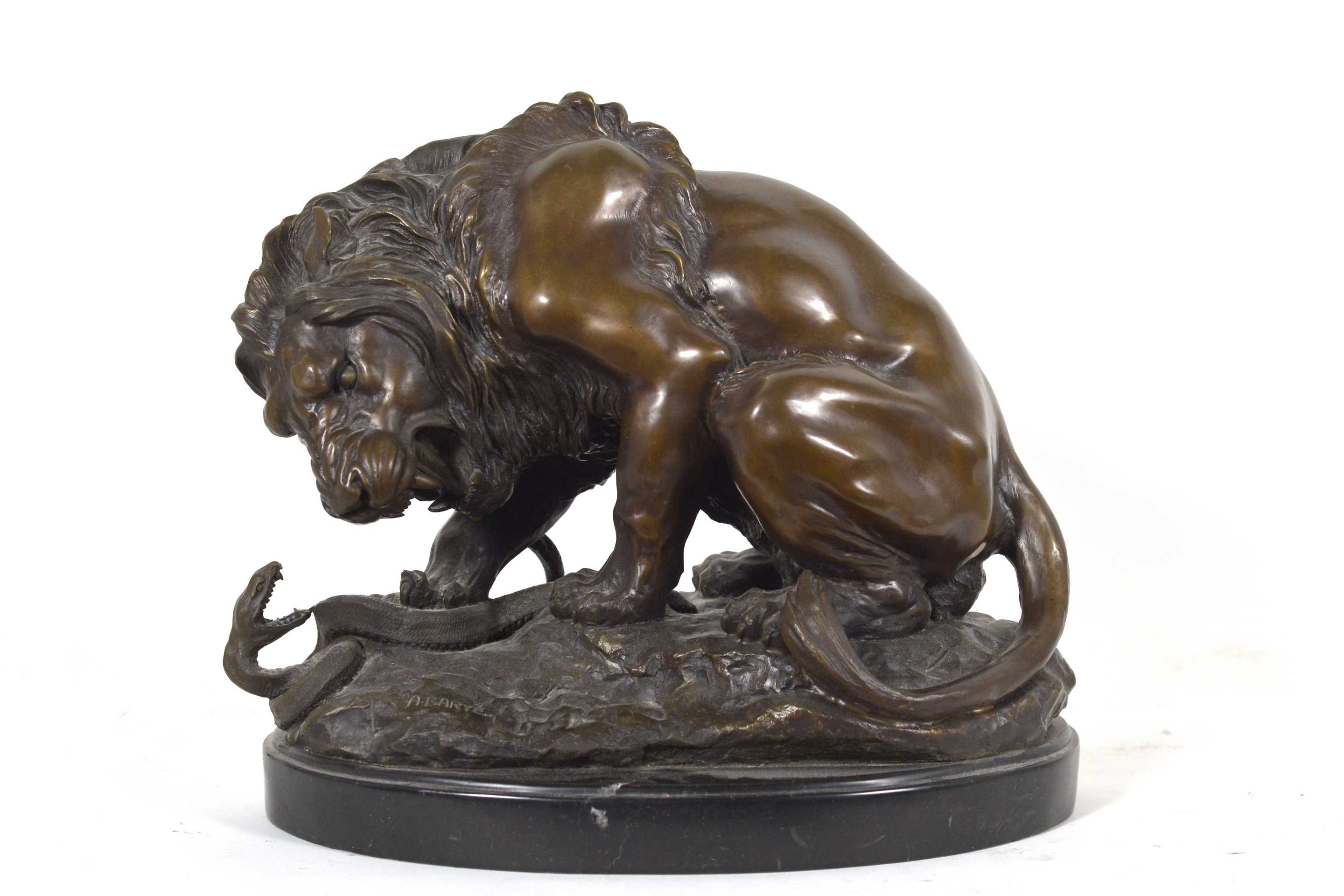Antoine-Louis Barye | Lion et serpent | MutualArt