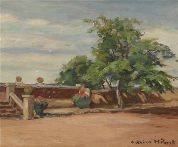 Adrien Hébert | SCENE DE PORT DE MONTREAL (1925) | MutualArt