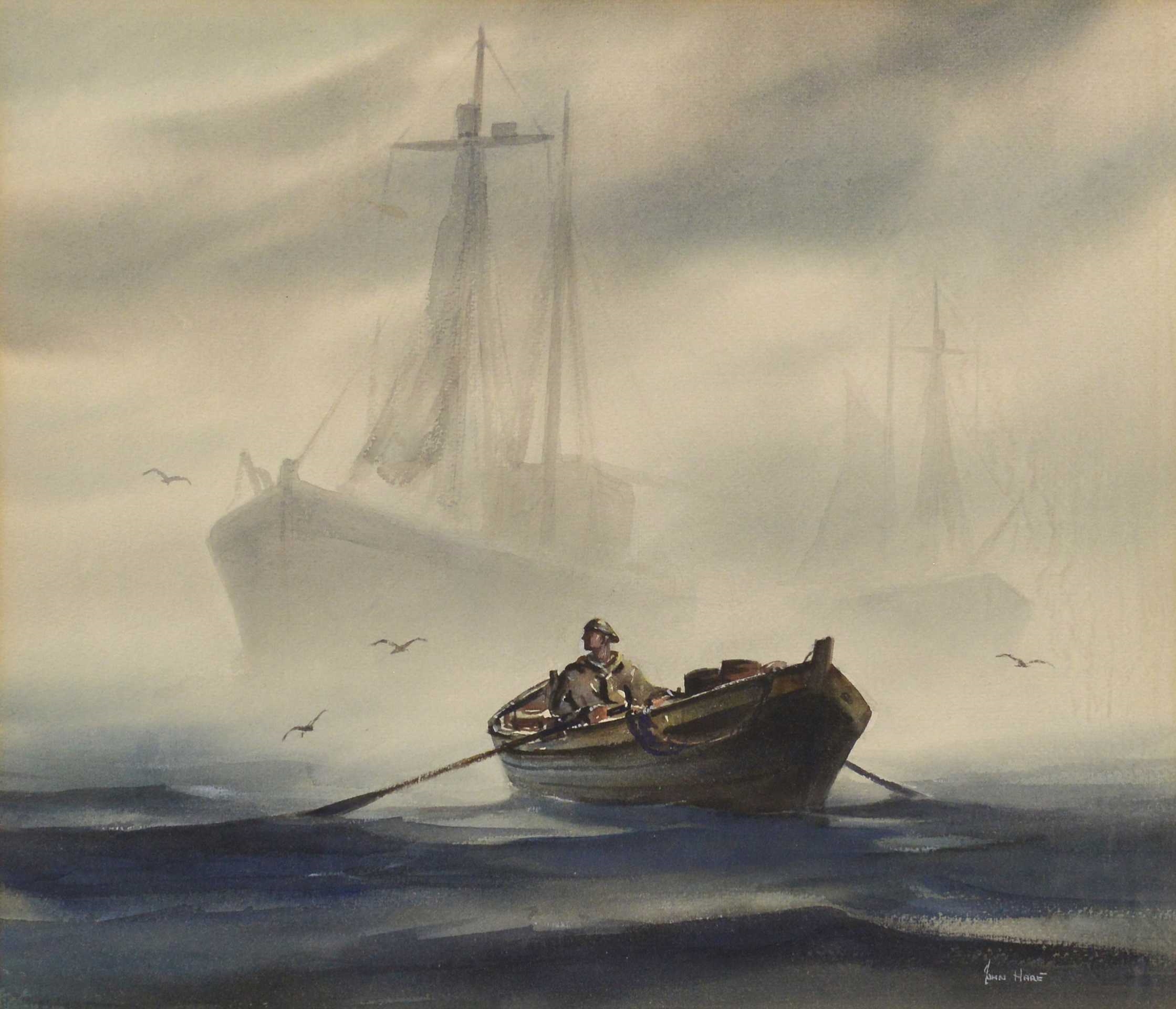 John Cuthbert Hare | Boats on the sea | MutualArt