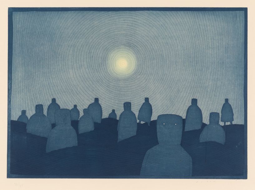 Jean-Michel Folon | Eblouis (1973) | MutualArt