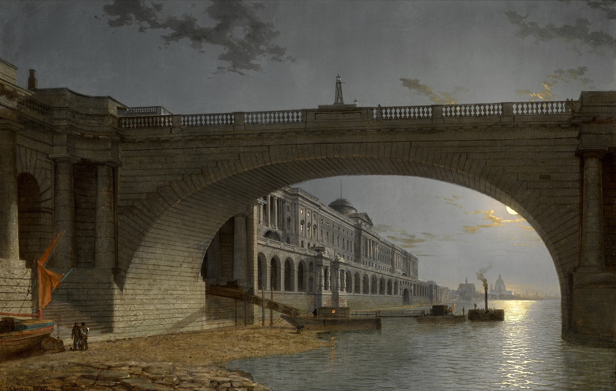 Henry Pether | London, a view of Somerset House seen through an arch of ...