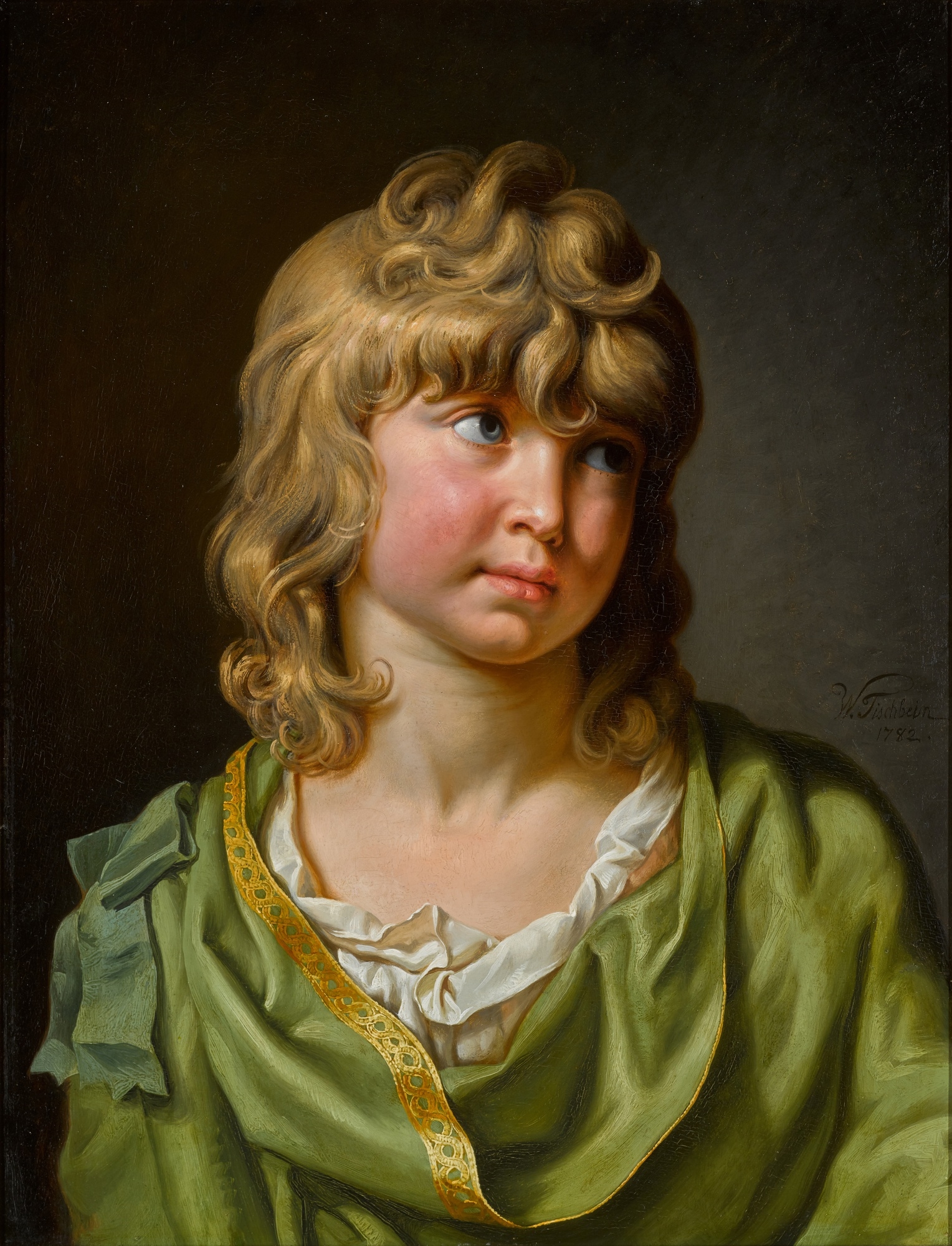 Johann Heinrich Wilhelm Tischbein | Portrait of a boy, half-length ...