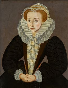 British School, 16th Century | Portrait of a lady, thought to be ...