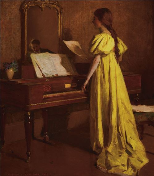 Frederick Challener | A Singing Lesson (1902) | MutualArt