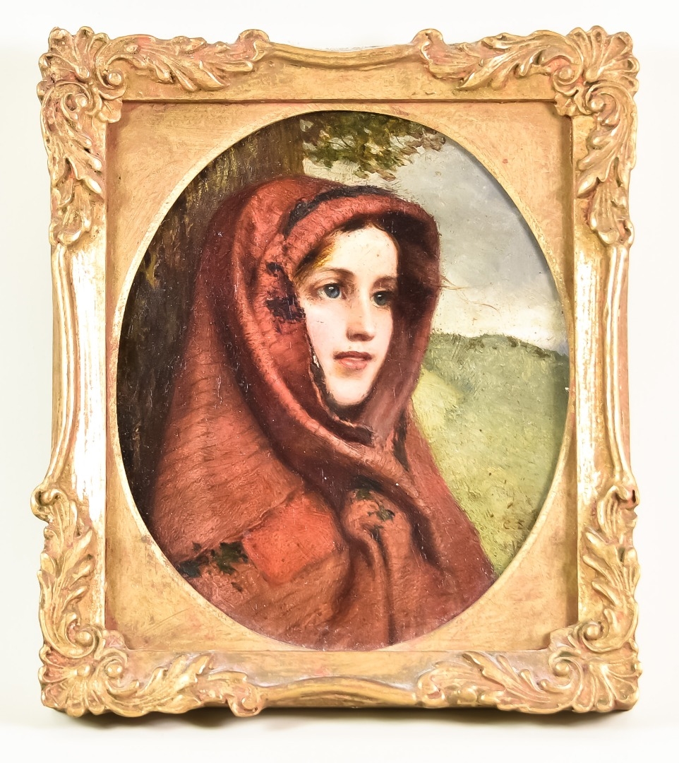 Charles Sillem Lidderdale | Shoulder-length portrait of a young girl ...