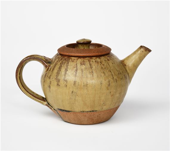 Richard Batterham | teapot and cover, with vertical incised decoration ...