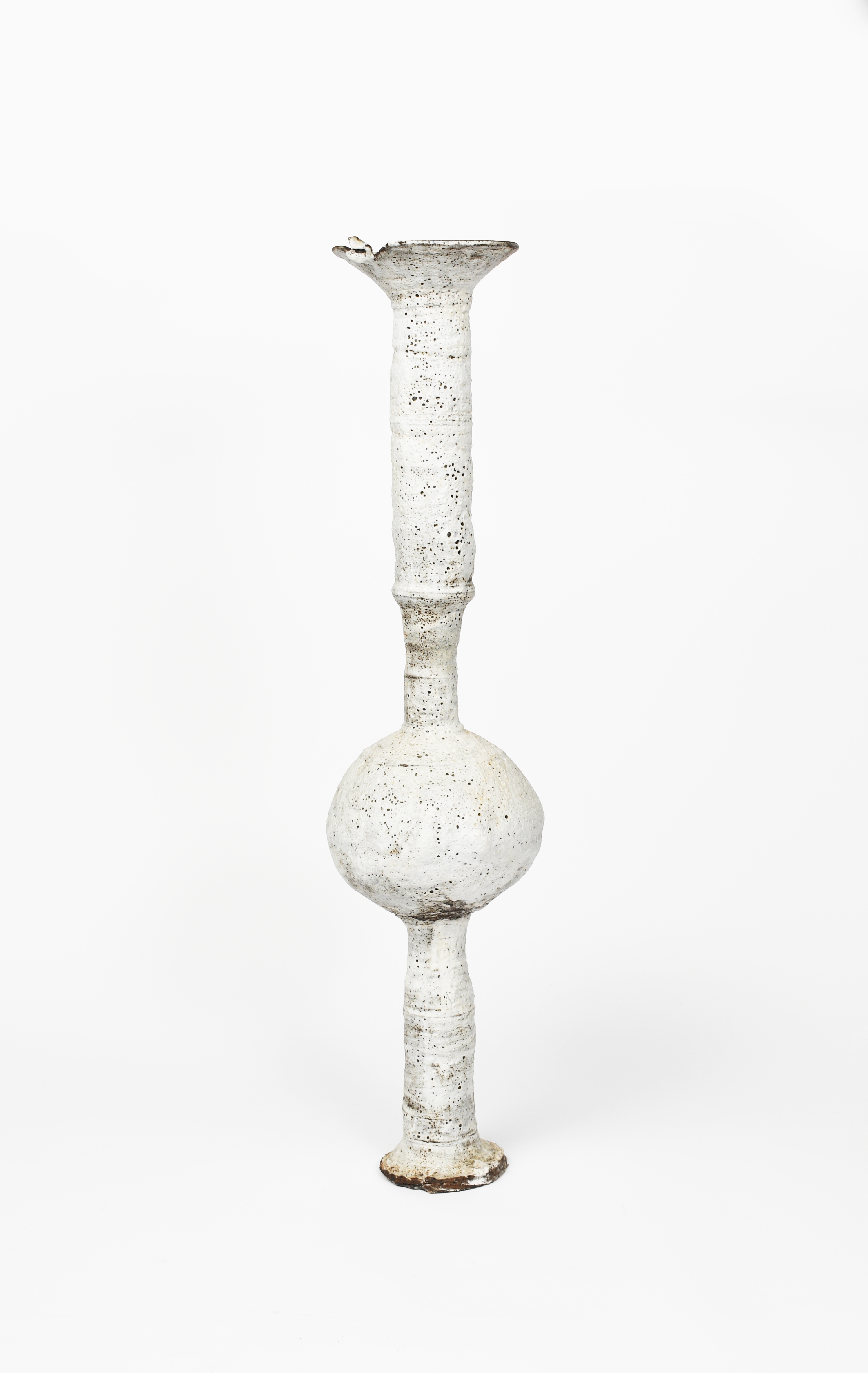 Colin Gorry | tall stoneware vessel, slender with ovoid body and tall ...