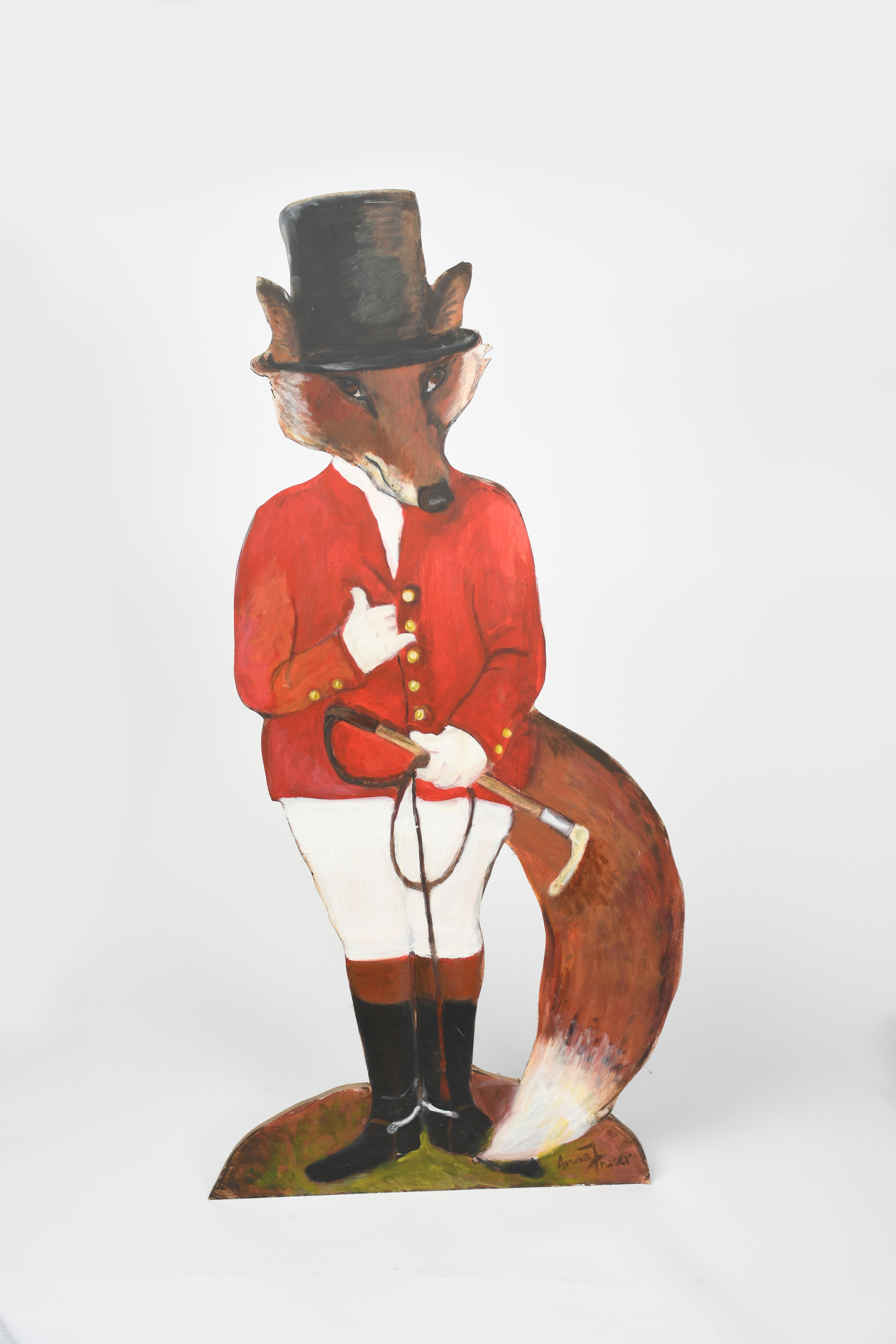 Anna Fraser | A large free-standing model of a Fox in hunting uniform ...