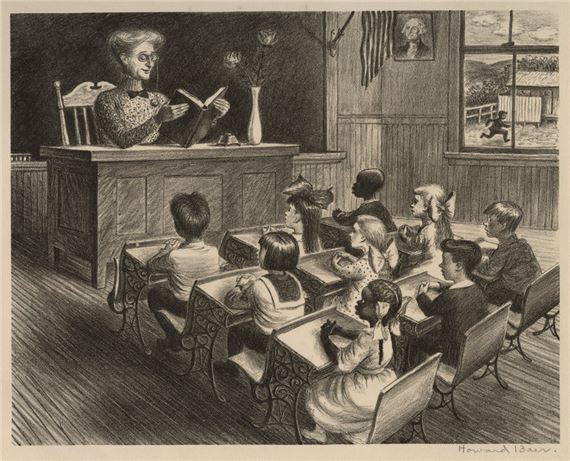 Howard Baer | Reading Class. (1944) | MutualArt