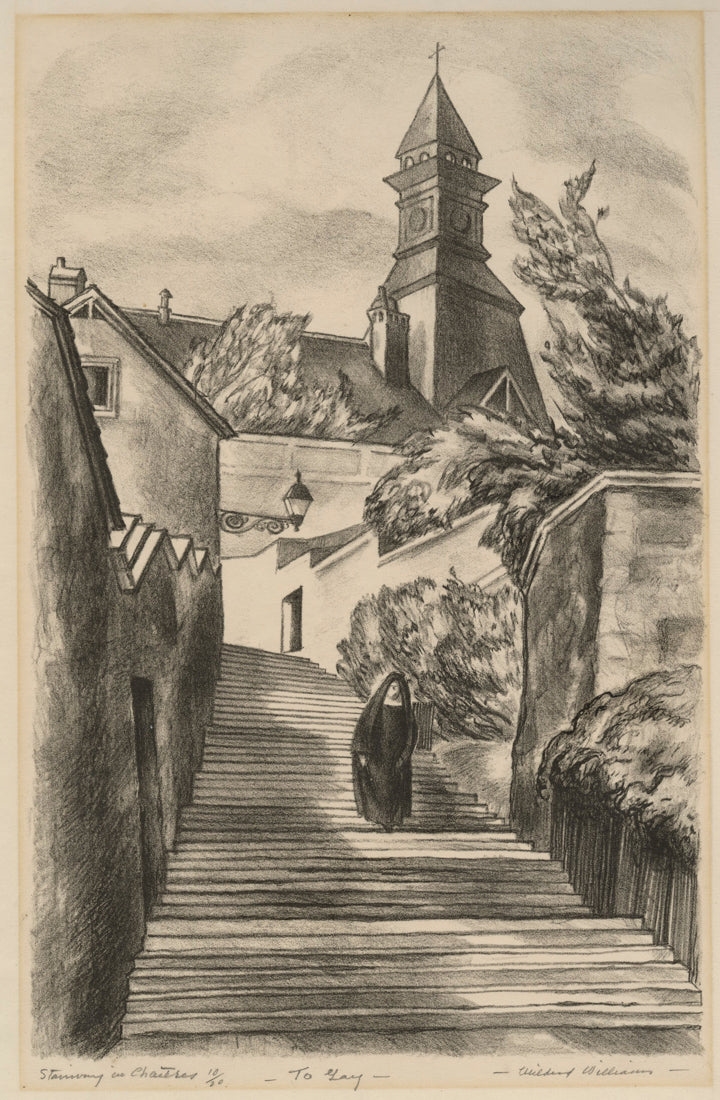 Mildred Williams | Stairway in Chartres. (1930) | MutualArt