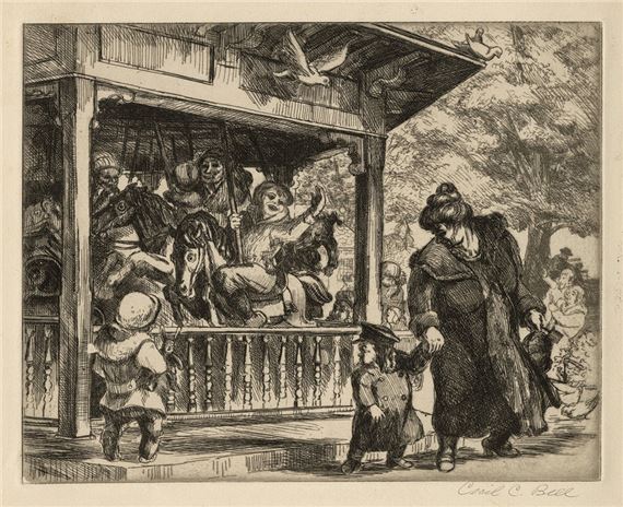 Cecil C. Bell | Merry-Go-Round in the Park. (1933) | MutualArt