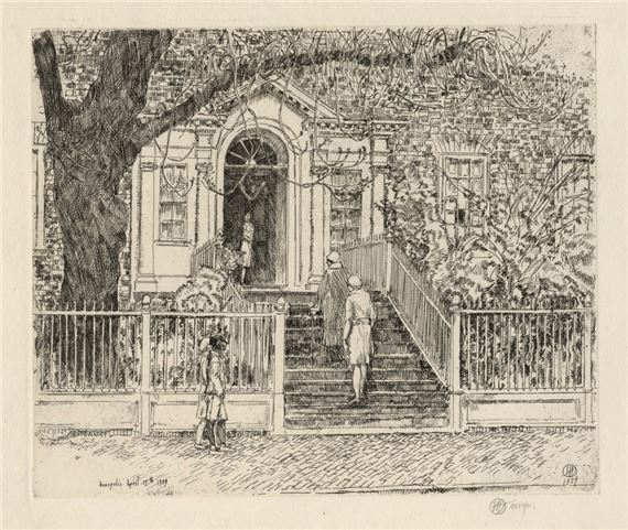 Childe Hassam | Chase House. (1929) | MutualArt