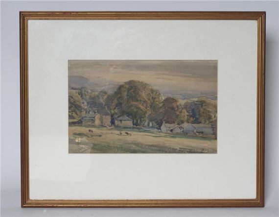 Arthur Reginald Smith | View of Manor House Farm Rylstone | MutualArt
