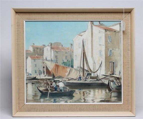 William Semple | Harbour Scene Chioggia Near Venice | MutualArt