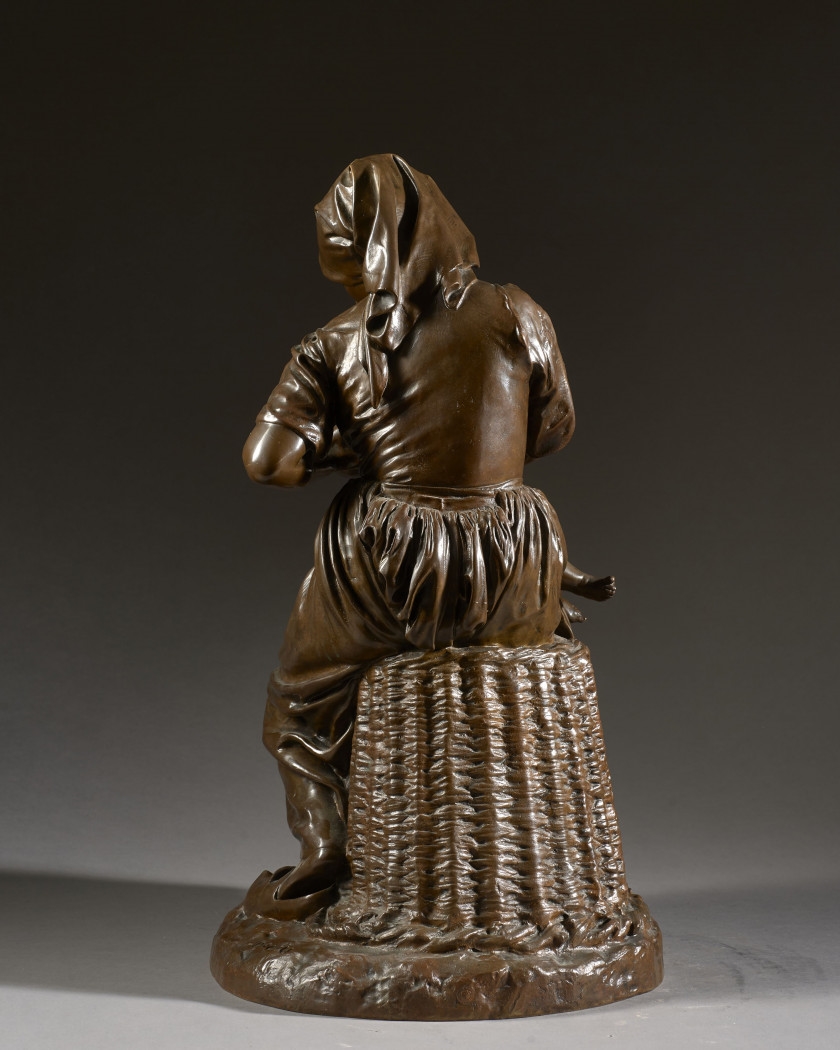 Aimé Jules Dalou | Paysanne française allaitant son enfant (1838 - 1902 ...