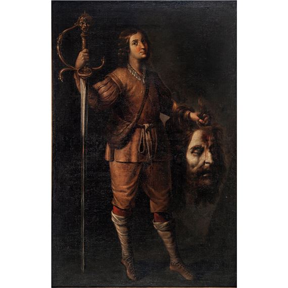 Ignacio de Ries | David con la cabeza de Goliat | MutualArt
