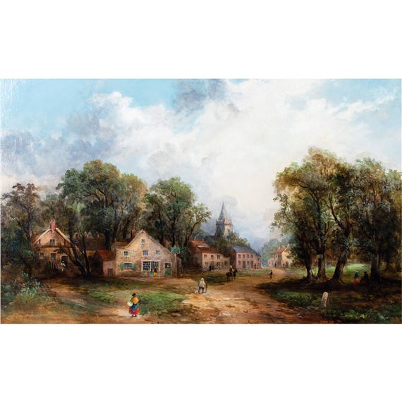 Patrick Nasmyth | Paisaje con aldea | MutualArt