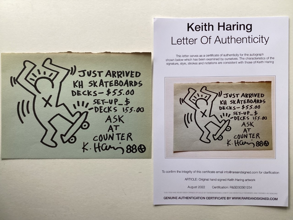 Keith Haring | Keith Haring- Man with skate | MutualArt