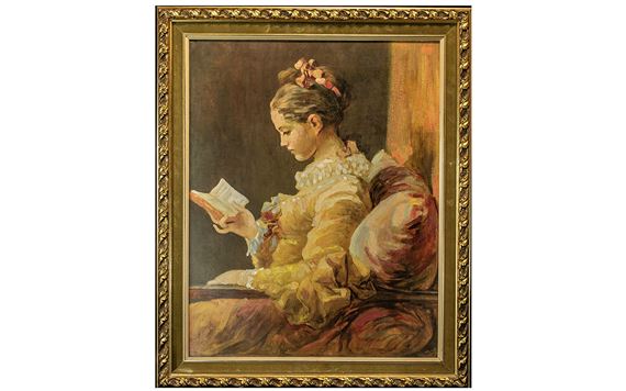 Jean-Honoré Fragonard | Portrait Of A Young \lady Reading | MutualArt