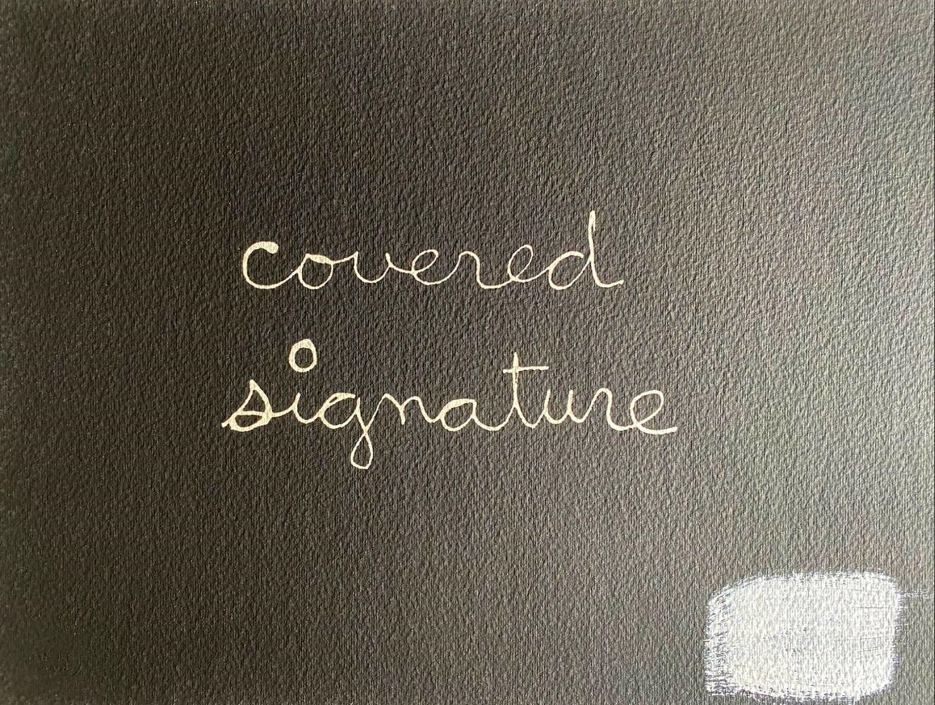 Ben Vautier | Covered signature (1975) | MutualArt