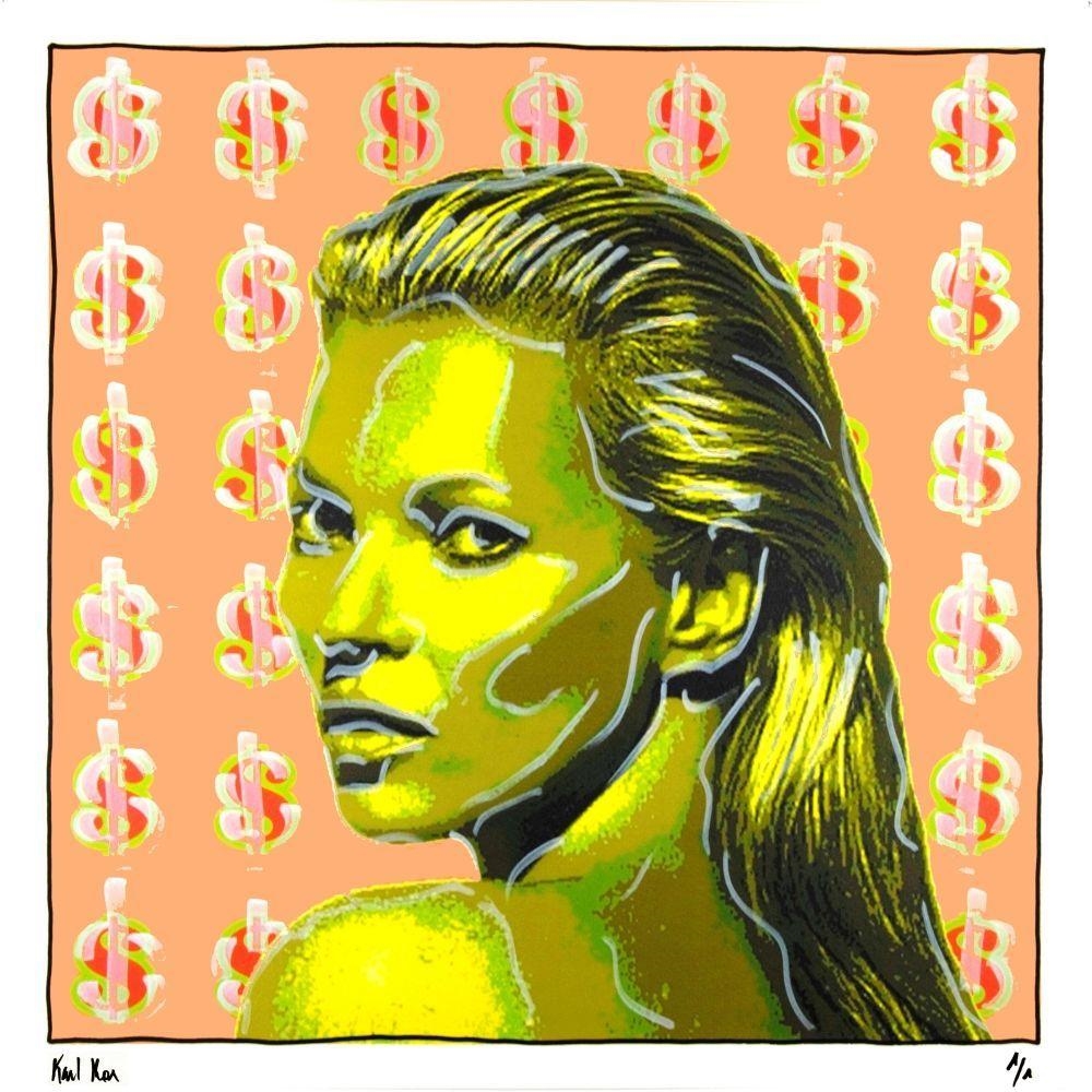 Karl Kox | Kate Moss Green | MutualArt